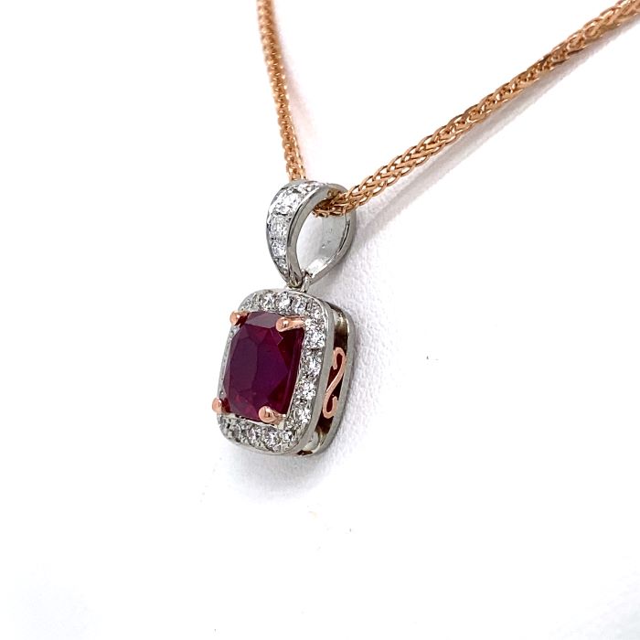Ruby and Diamond Pendant – Vandenbergs Jewellers